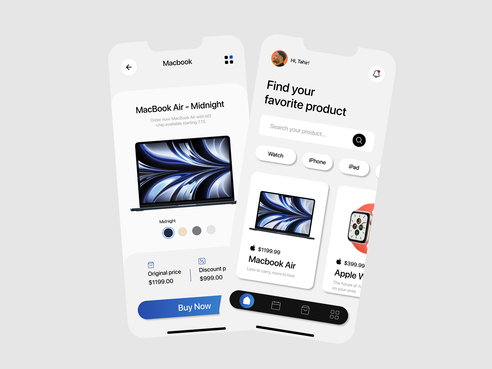 Apple E-commerce App by Tahir Blount on Dribbble