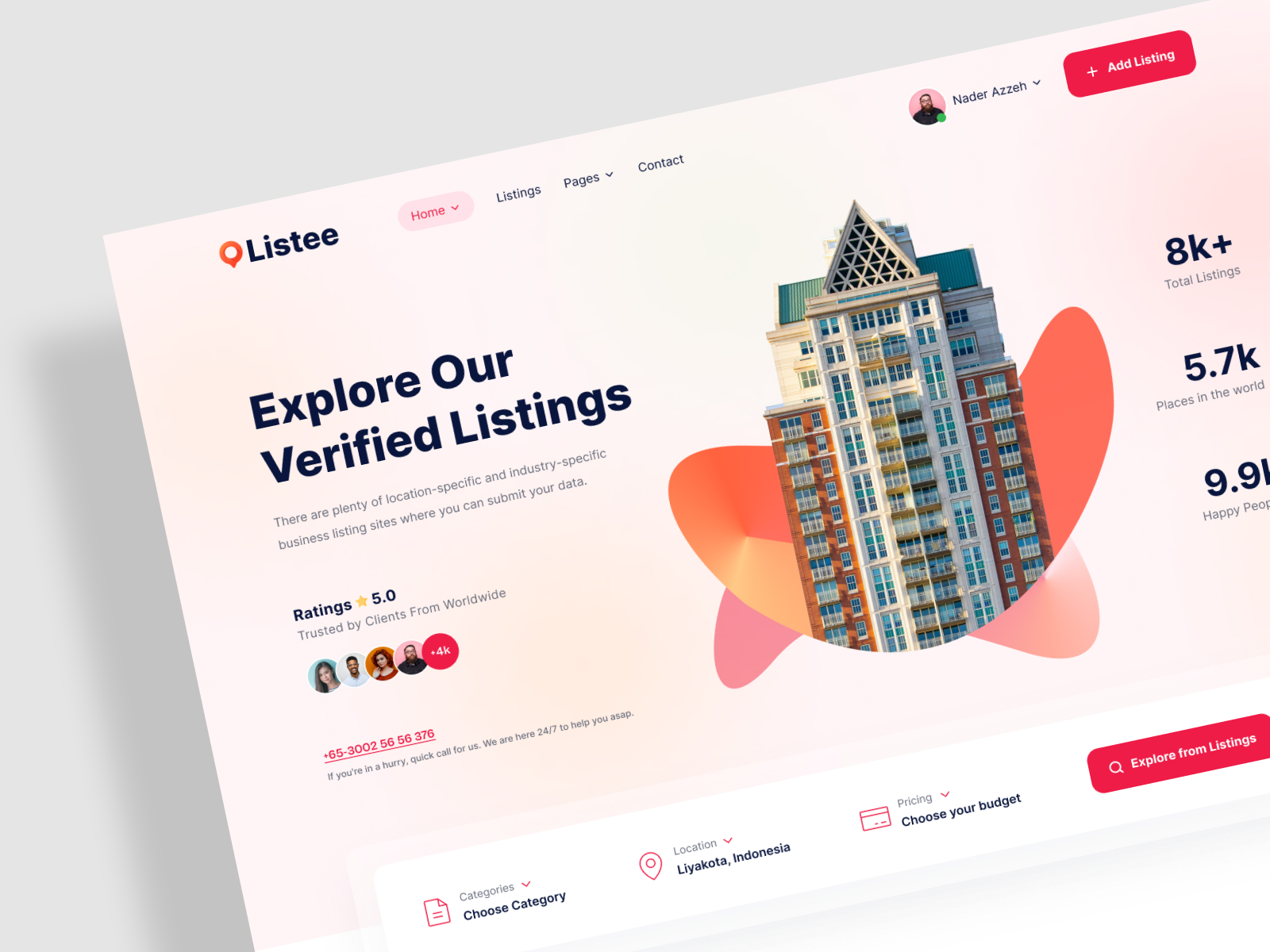 Listee - Business Directory Listing Website by RH | Web & Mobile App ...