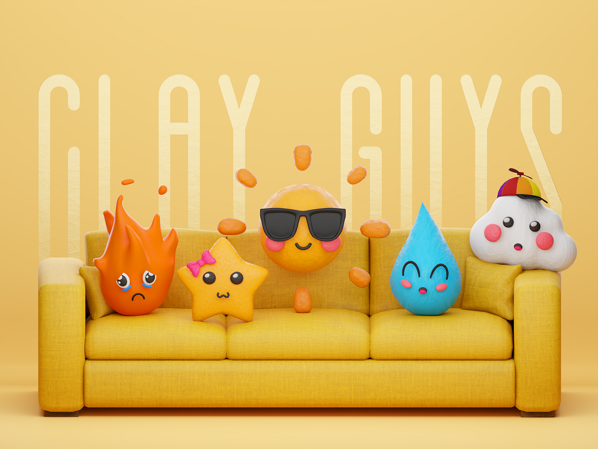 Clay Guys by pooya setayesh for Obtic™ on Dribbble