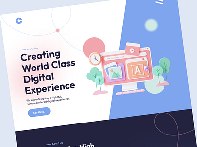 Portfolio Landing Page Header by Sarfraz Jasim on Dribbble