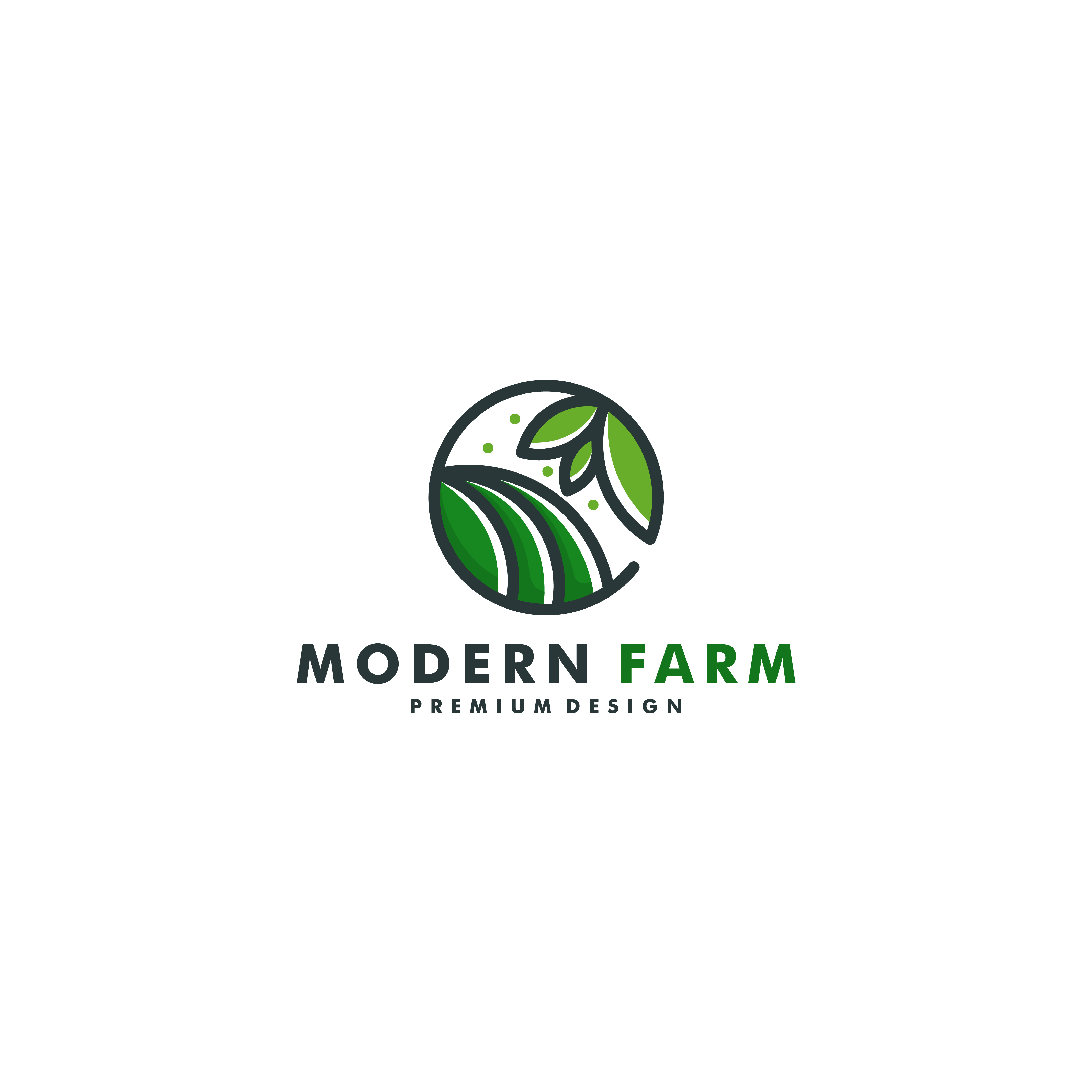 Modern Farm Logo by mouze_art on Dribbble
