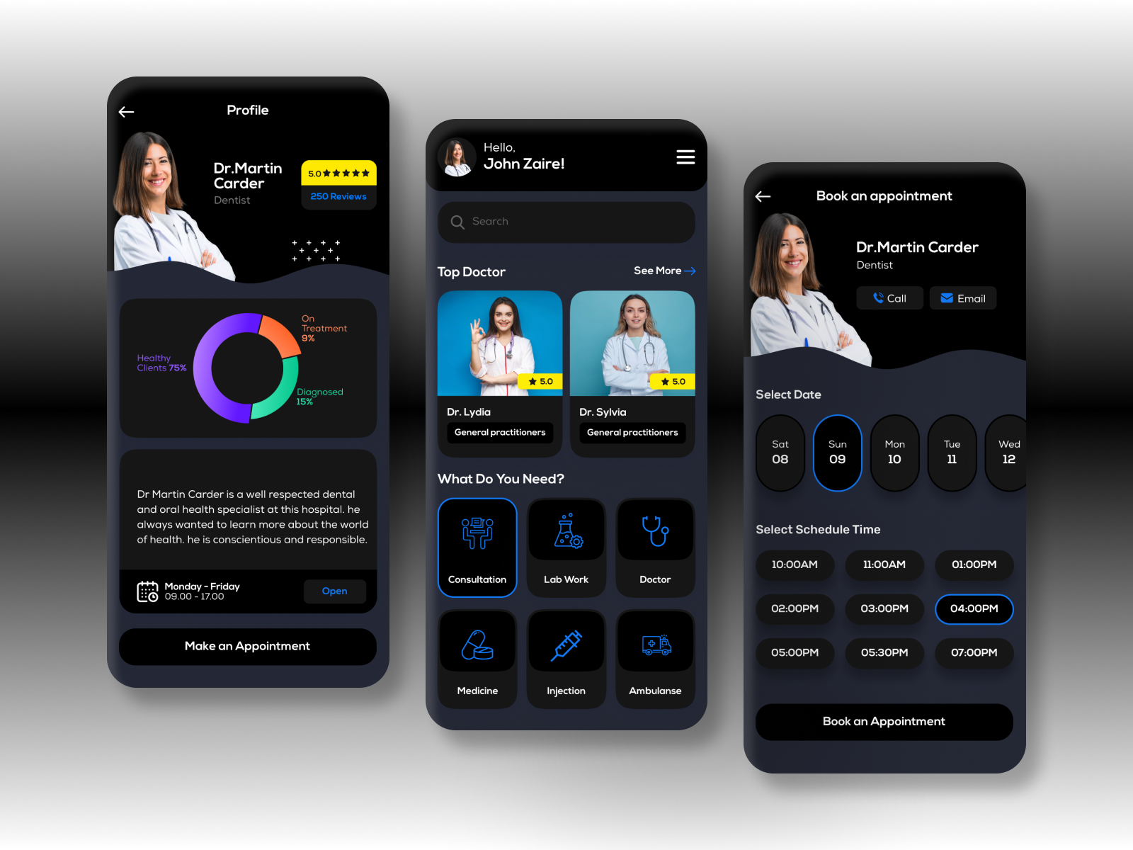 Doctor Appointment Booking App by Rishabh Rai for Fluttertop UIUX ...