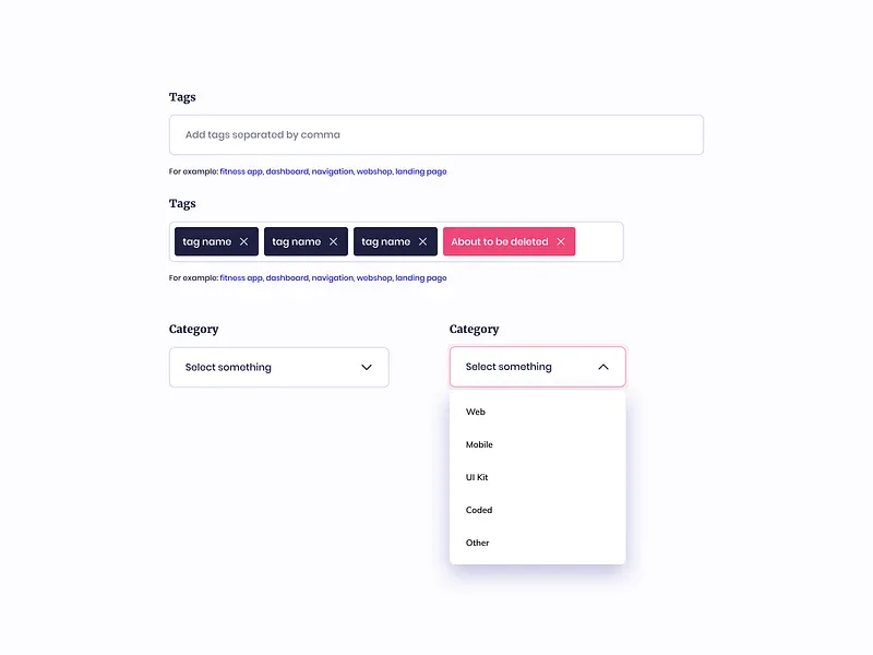 Tags UI designs, themes, templates and downloadable graphic elements on ...