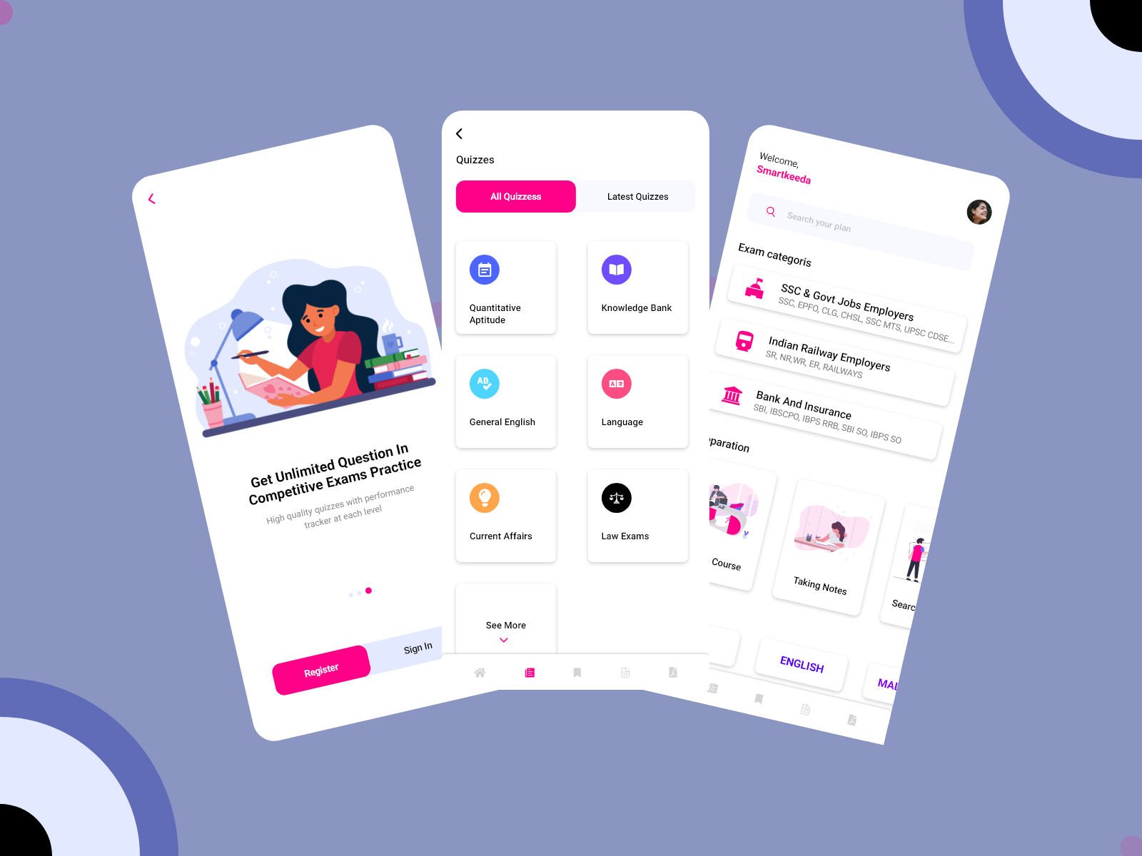 Question bank app ui by Hari on Dribbble