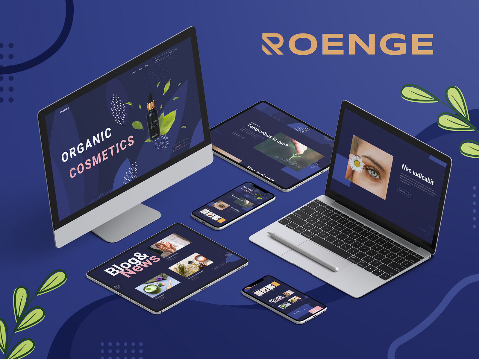 ROENGE - Cosmetic Shop - Template Shopify Website by Dot Creative Market on Dribbble