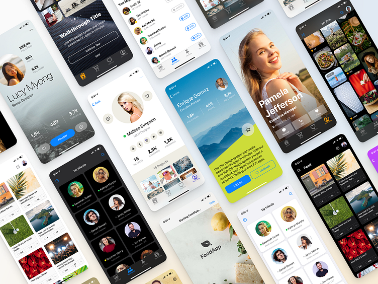 Full iOS 15 UI Kit — Social Screens by kolpikov for Setproduct on Dribbble