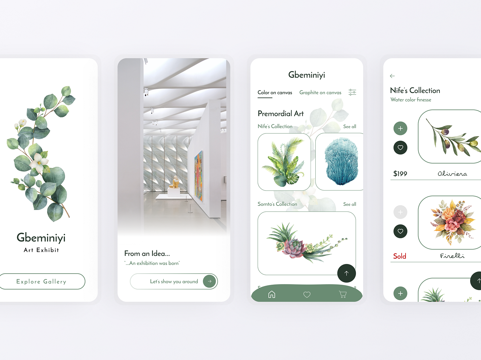 Art Exhibit App Concept by Clement Bassey on Dribbble
