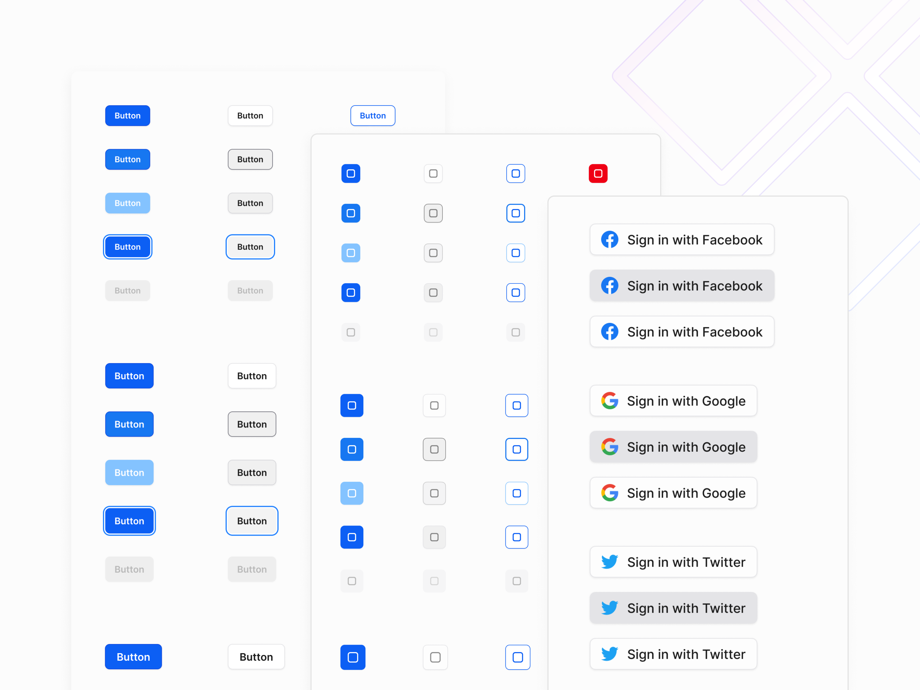 Button components for Figma—Frames X by Bunin Dmitriy on Dribbble