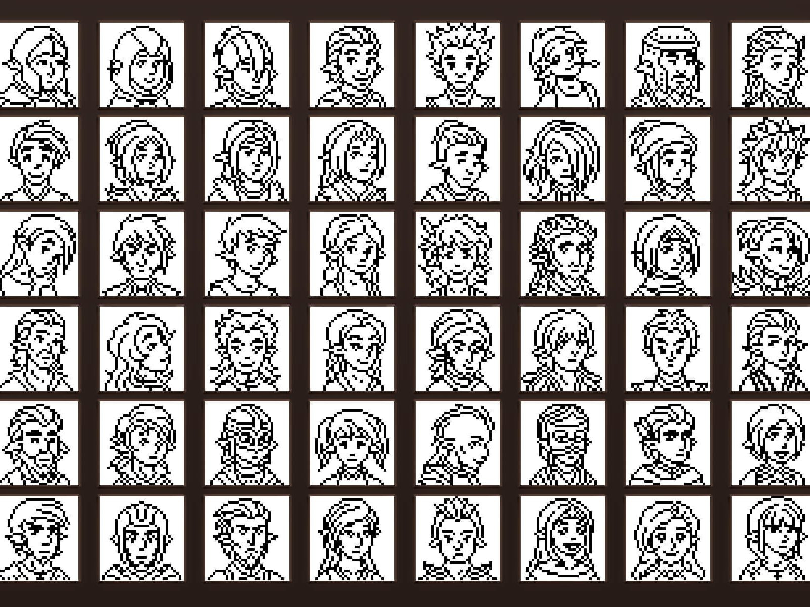 Halfling Avatar Icons Pixel Art by 2D Game Assets on Dribbble