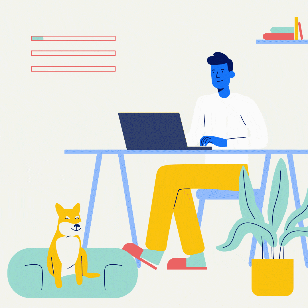 Home office 🏠 by Tetiana Kurbatova on Dribbble