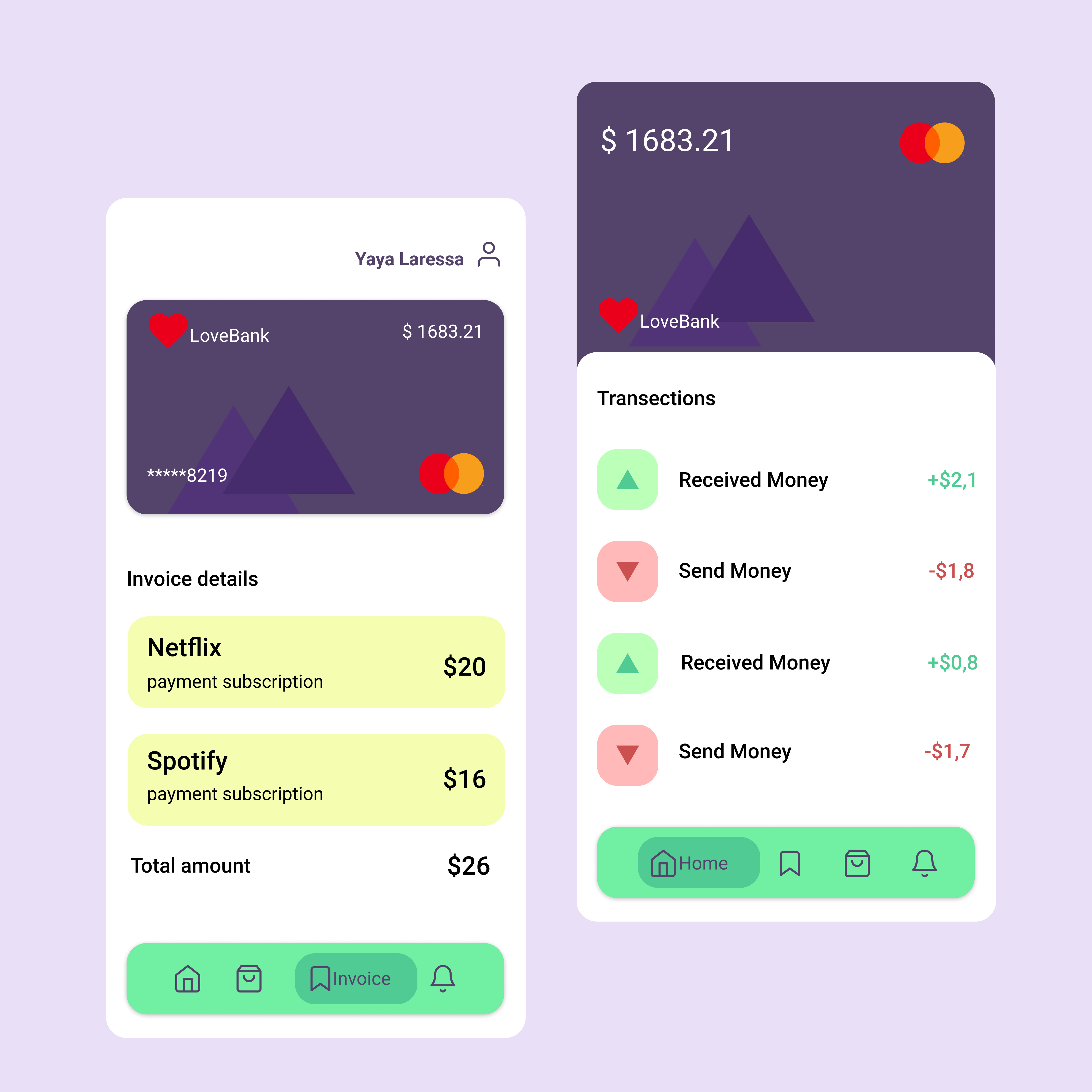 UI Design for E-Wallet by Agung Wijaya on Dribbble