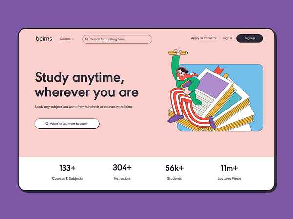 Baims Website Page Concept by tubik UX for tubik on Dribbble
