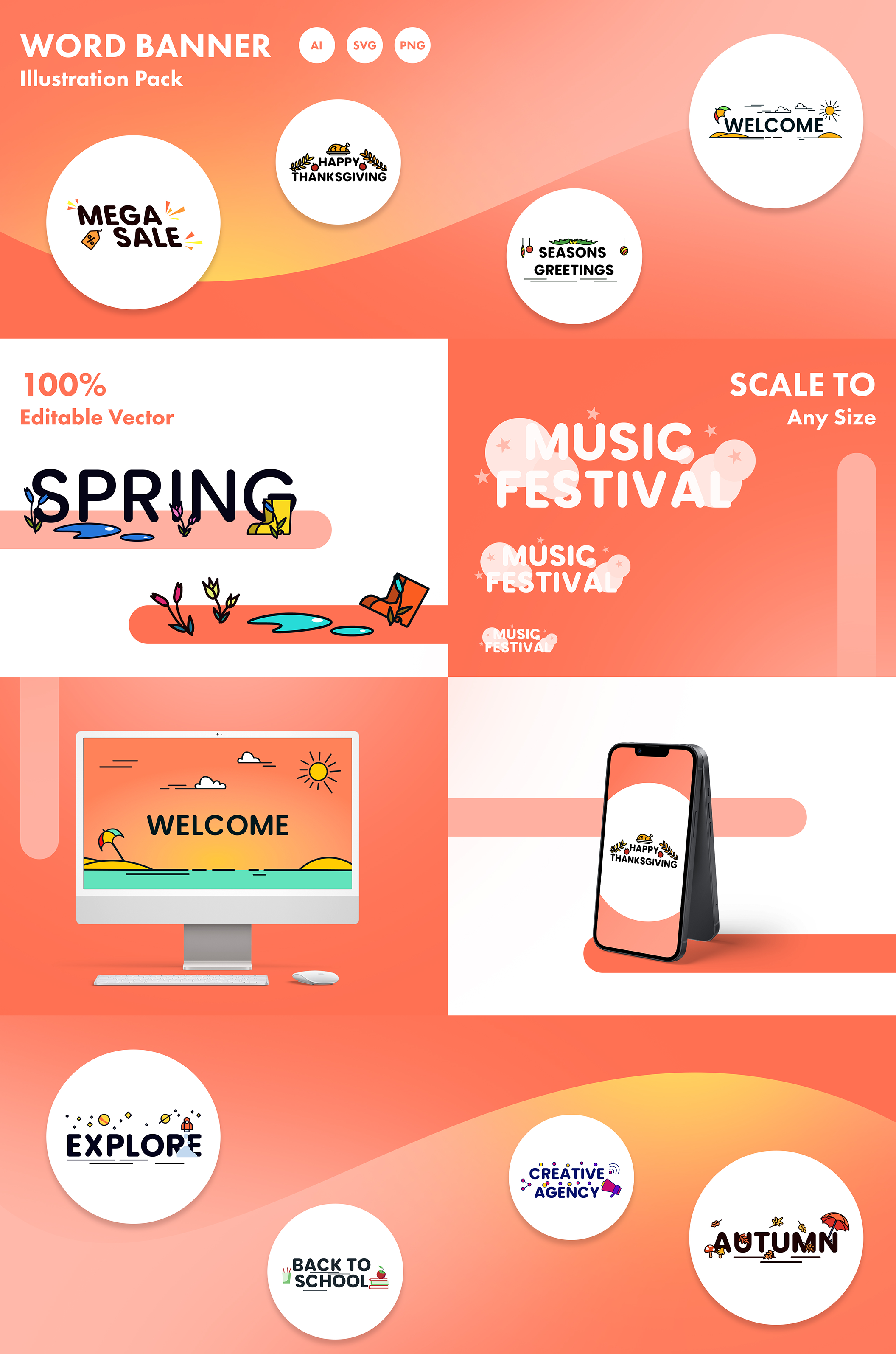 Word Banners designs, themes, templates and downloadable graphic ...