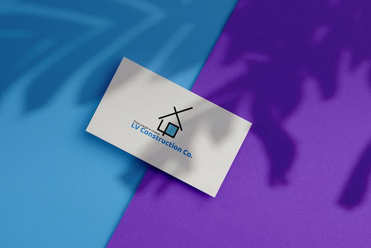 LV Construction Logo by LogoVue on Dribbble