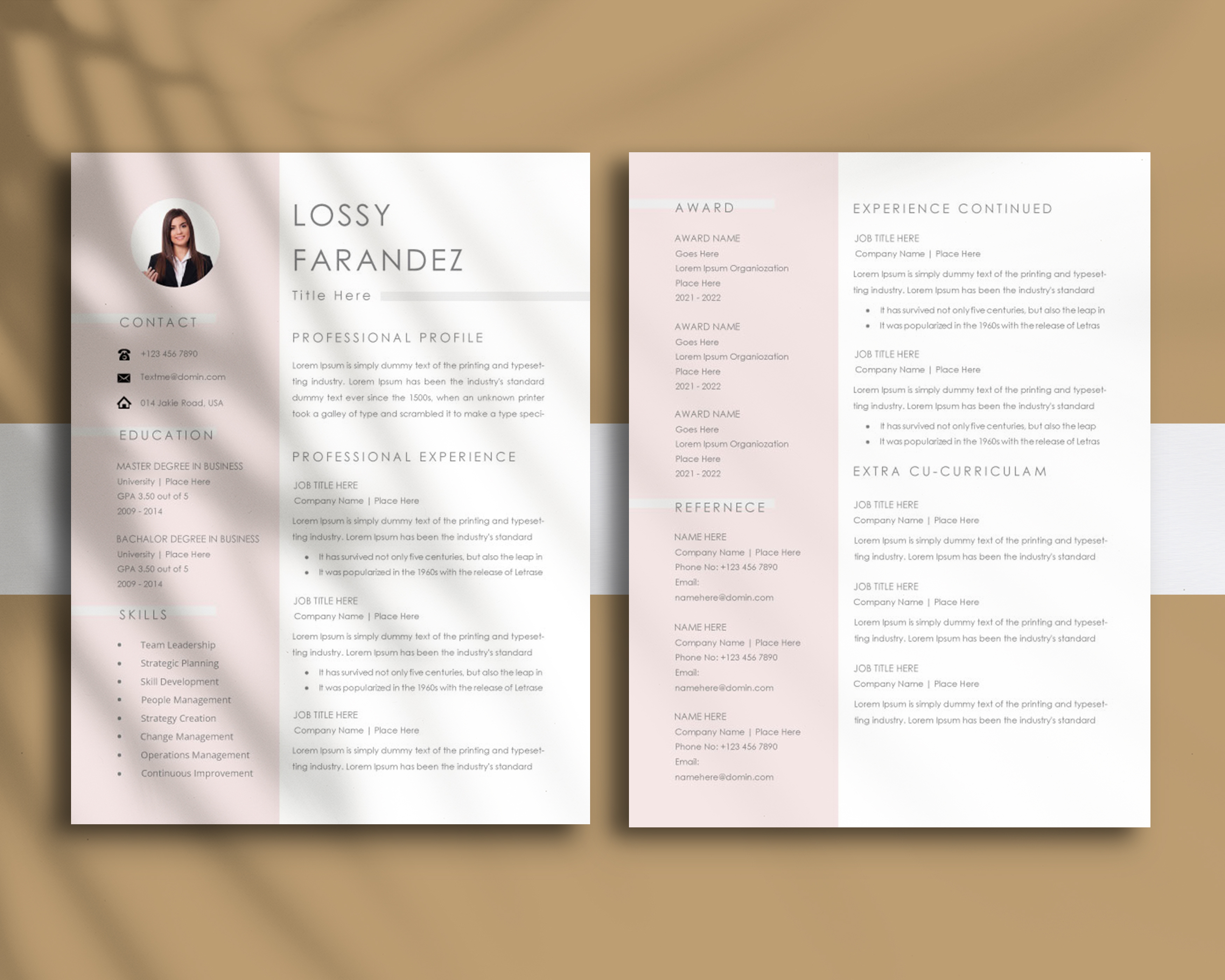 Clean and Professional CV Template for Microsoft Word by Paul resume on ...