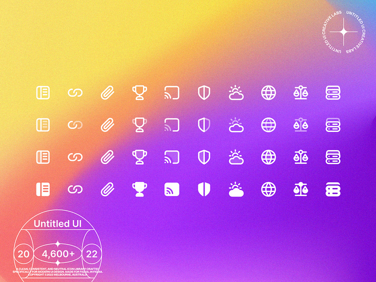 Untitled UI Icons — 4,600+ essential UI icons by Jordan Hughes® on Dribbble