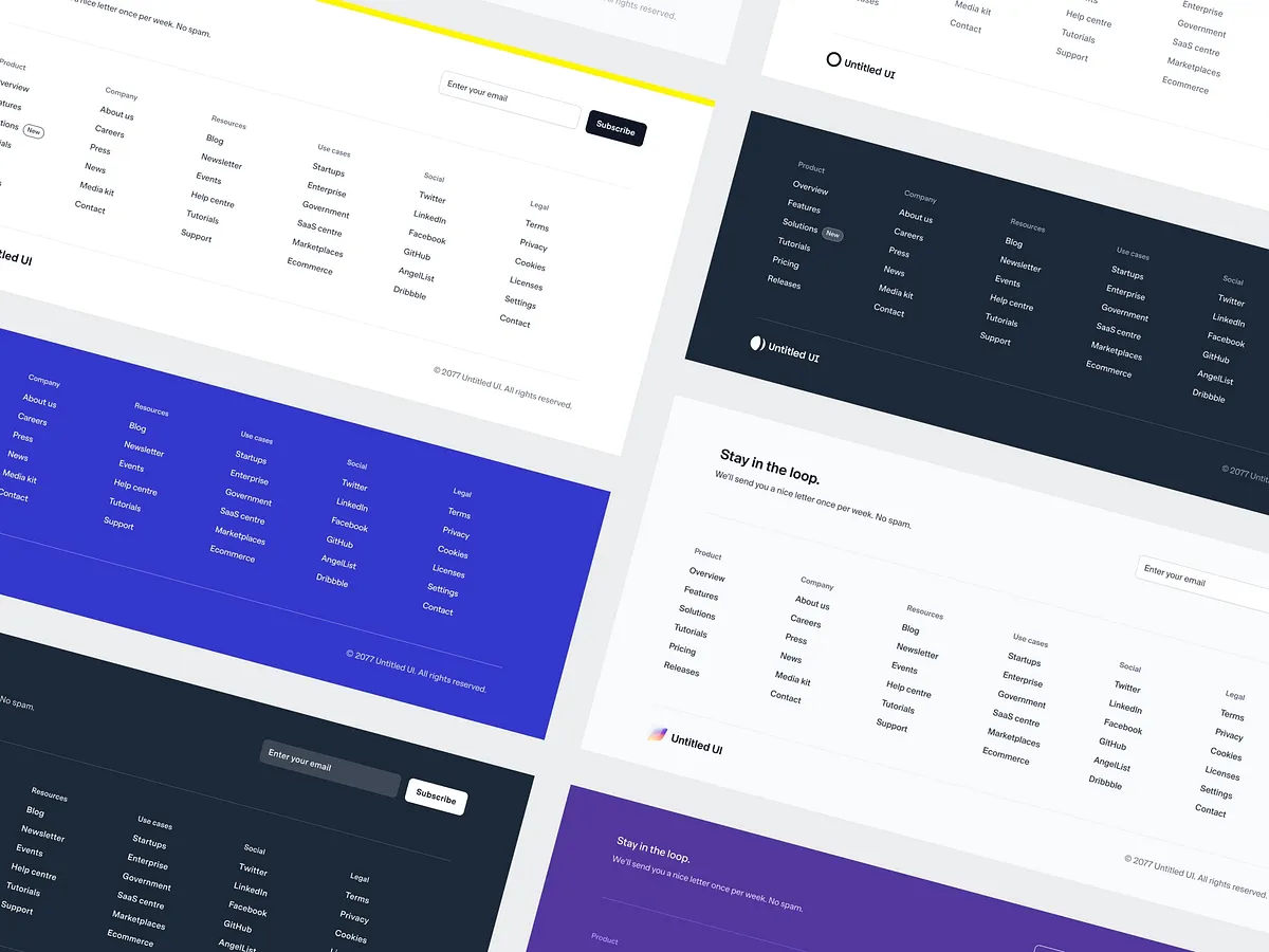 Footers designs, themes, templates and downloadable graphic elements on ...