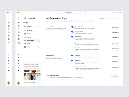 Browse thousands of Notification Page UI Design images for design ...