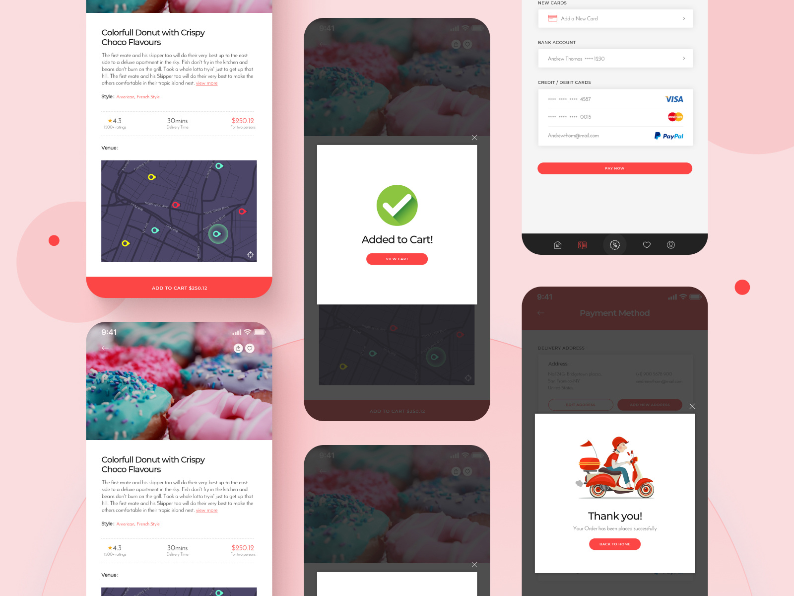 Foody Mobile App UI Kit by Altaf Rahman ⚓️ on Dribbble