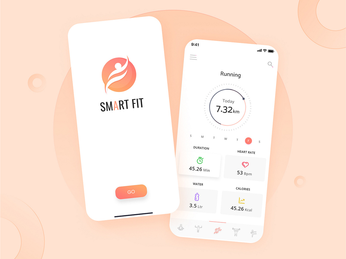 Smart Fit Mobile App UI Kit by Altaf Rahman ⚓️ on Dribbble