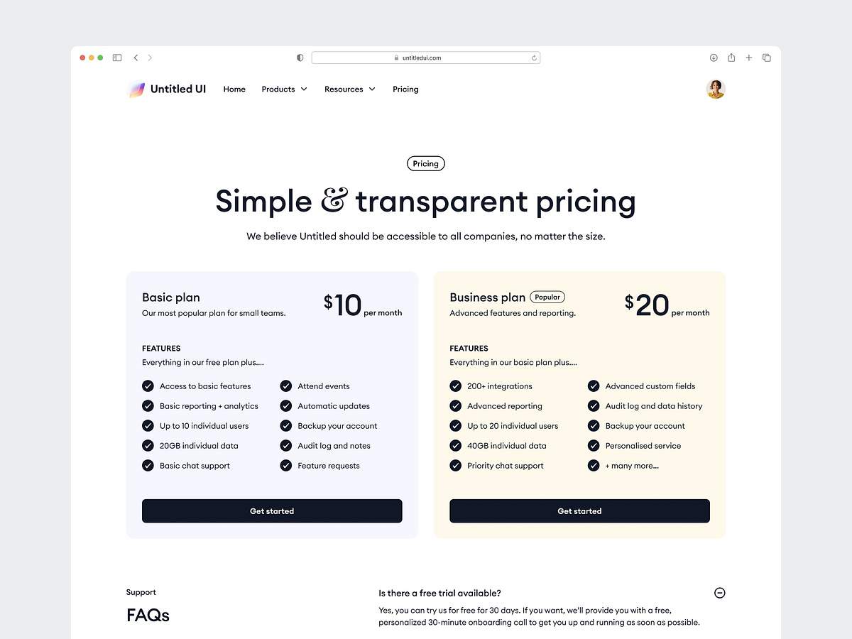 Browse thousands of Pricing Page images for design inspiration | Dribbble