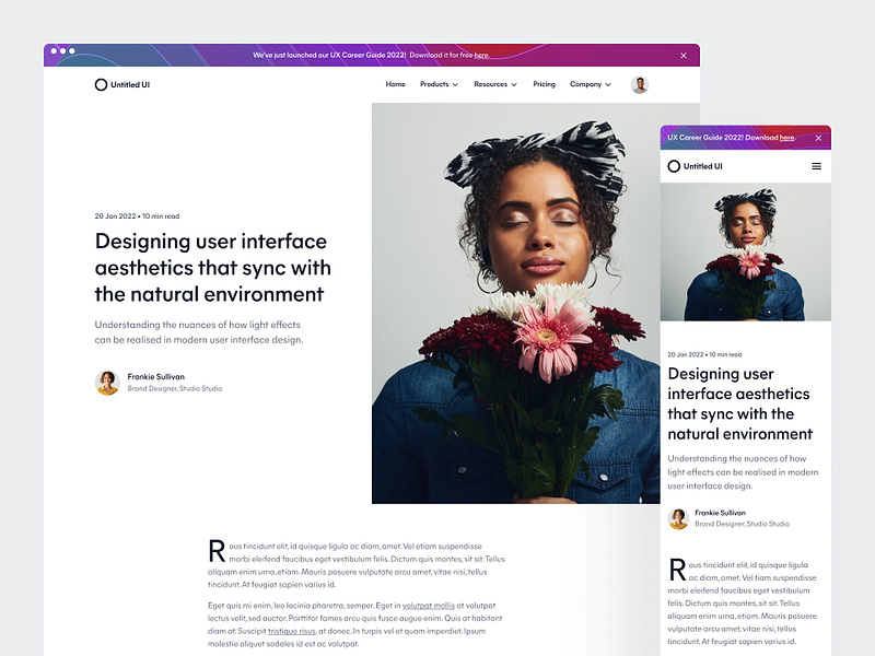 Browse thousands of Blog images for design inspiration | Dribbble