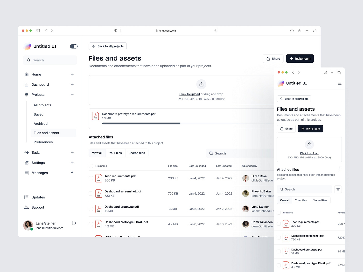 File and asset management — Untitled UI by Jordan Hughes® on Dribbble