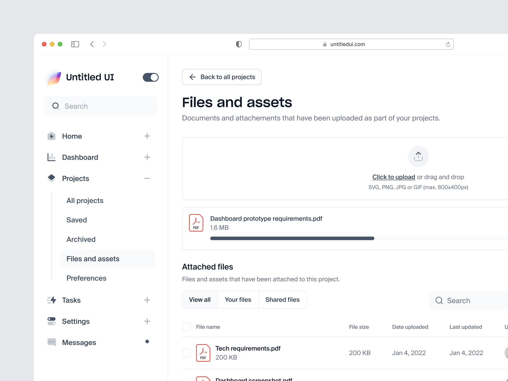 File and asset management — Untitled UI by Jordan Hughes® on Dribbble