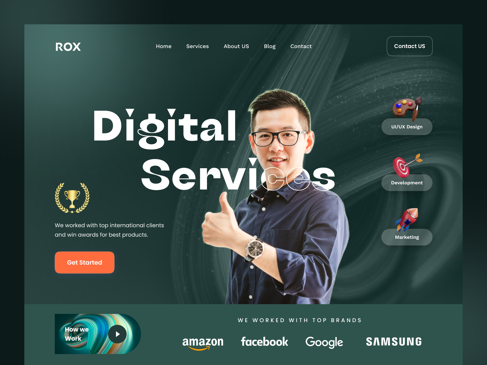 Digital Agency Website Design by Nishar Multani on Dribbble