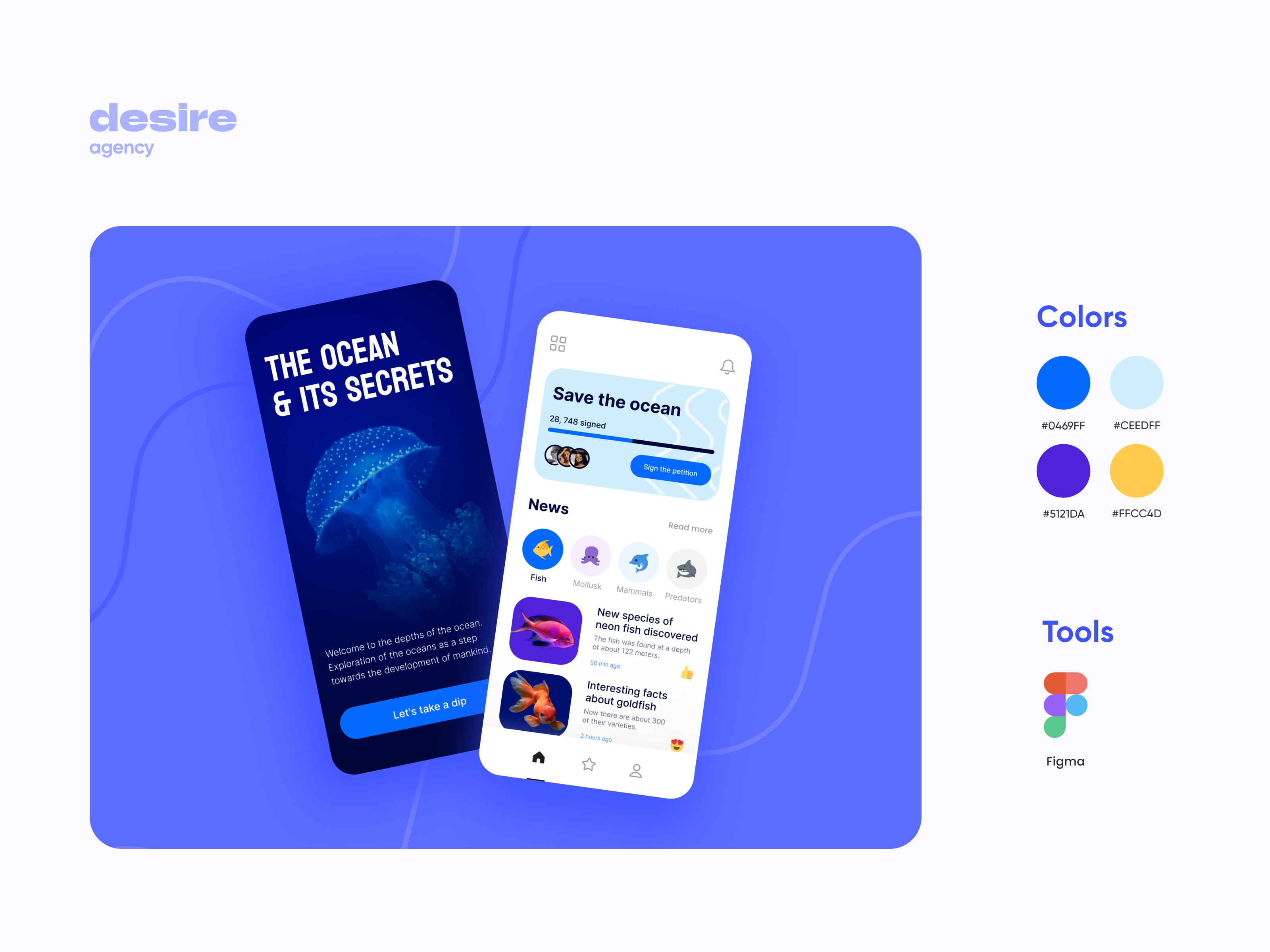 Mobile | Ocean app by Desire Creative Agency for Desire Creative on ...