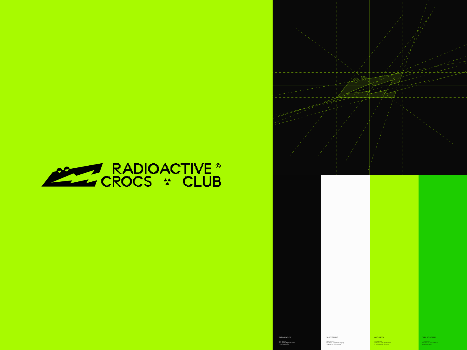 Radioactive Crocs Club. Brand Identity by PING Studio on Dribbble