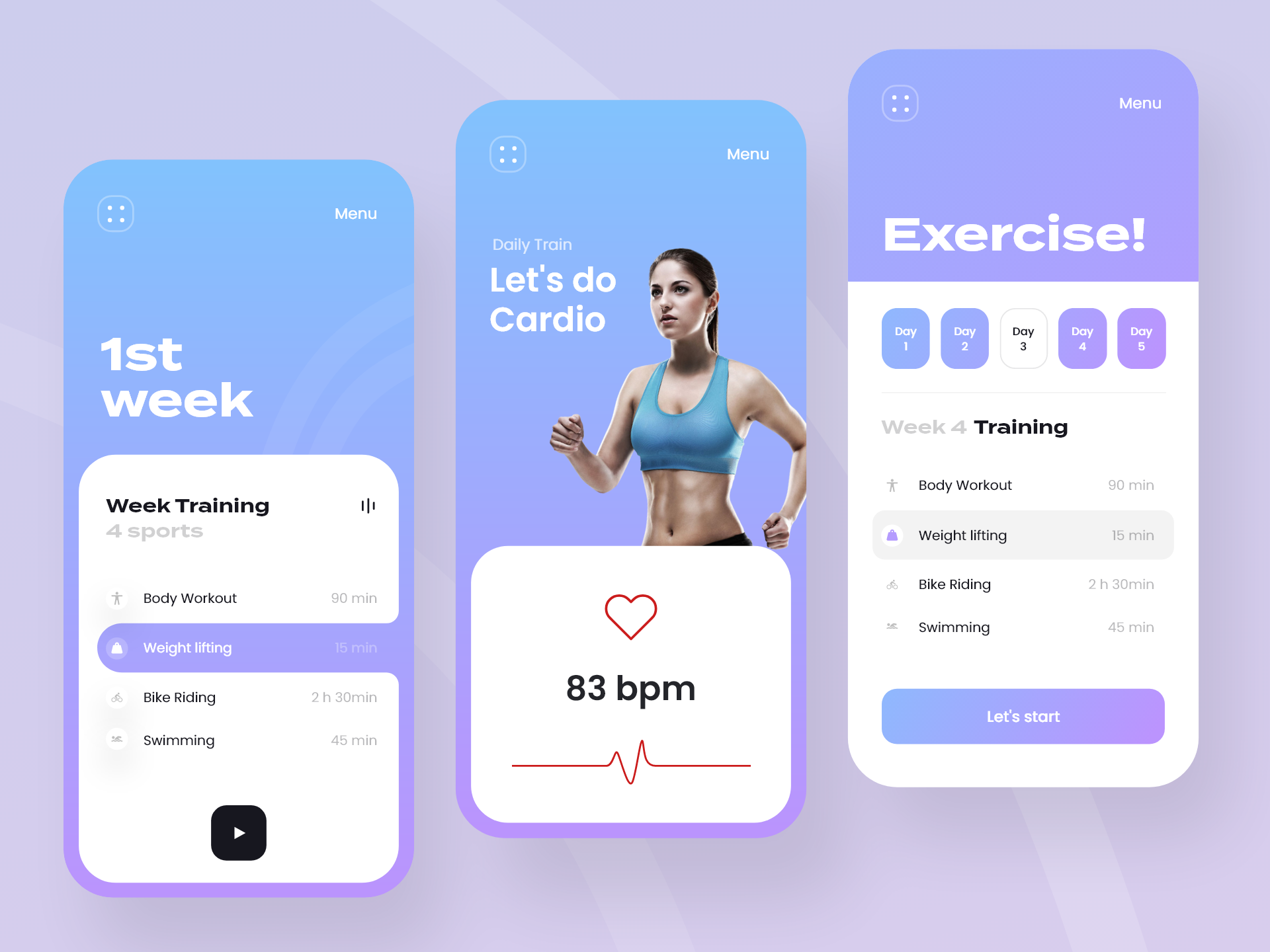 Sports App - Mobile Design by Julius Branding for Alphadesign on Dribbble