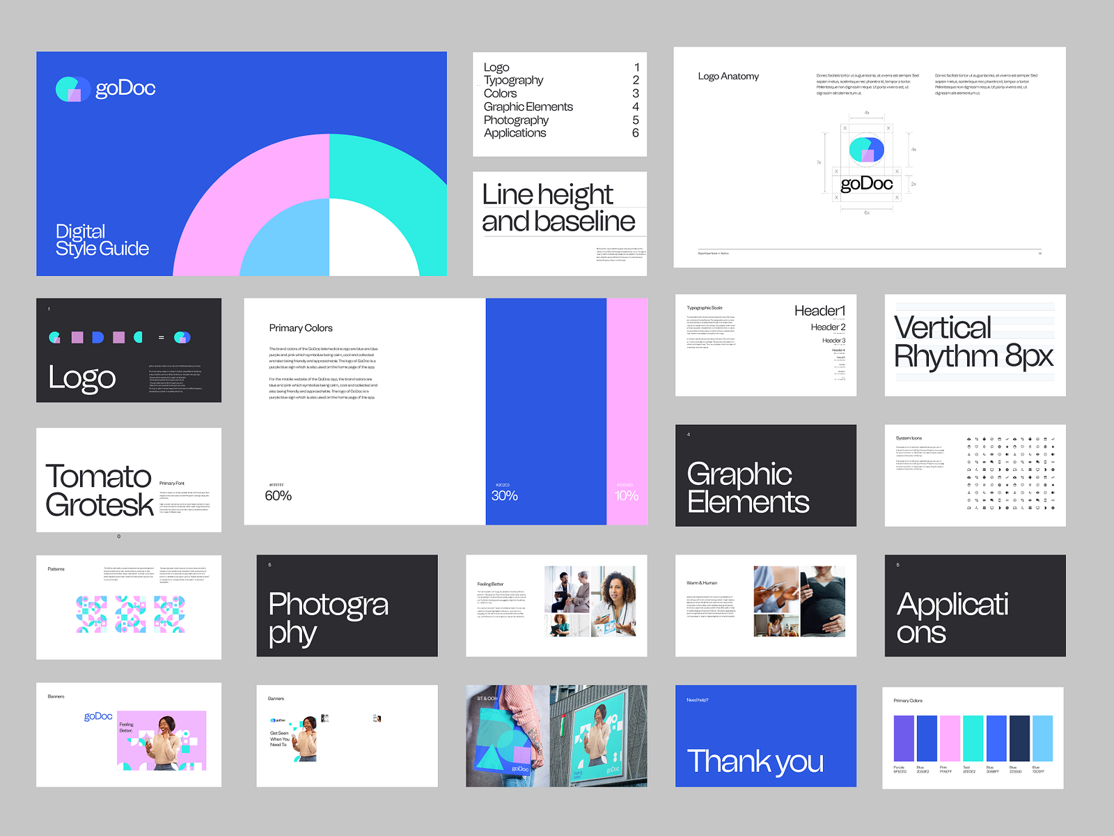 goDoc Brand Guidelines by Jide Pinheiro for VisualHQ on Dribbble