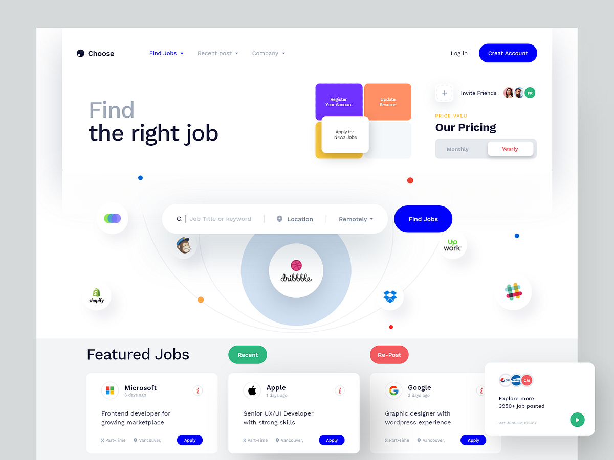 Website Design : landing page by Masud Rana on Dribbble