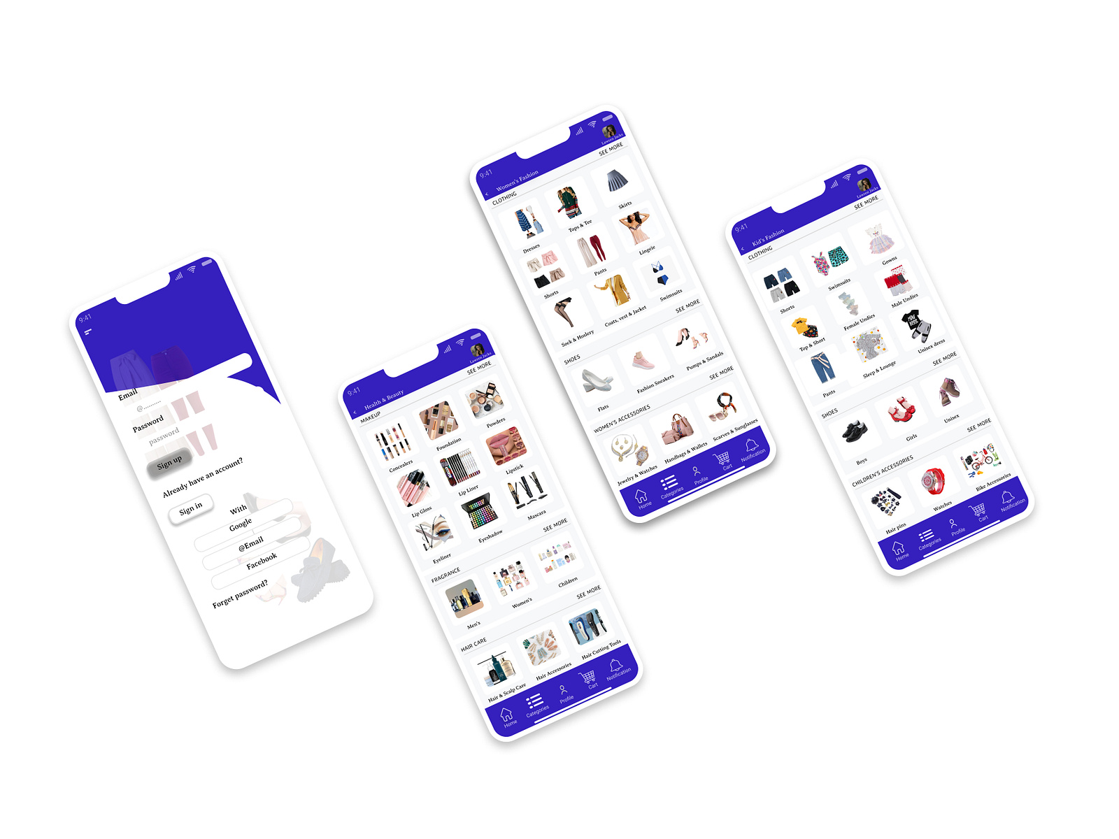 E-commerce App interface by Unyime Dickson on Dribbble