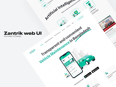 Zantrik Web Redesign Concept UI by Sazzad Aryan®⚡ on Dribbble