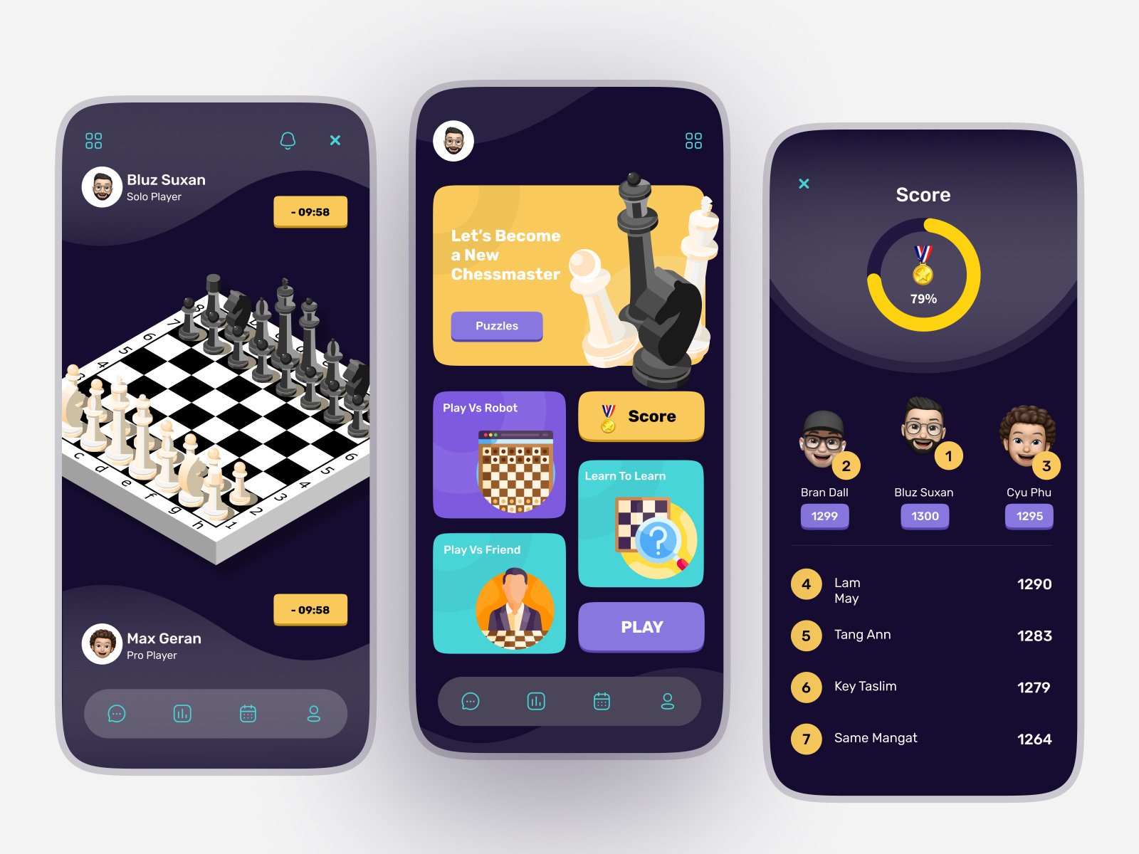 Chess Mobile Game by Travis Hudson on Dribbble