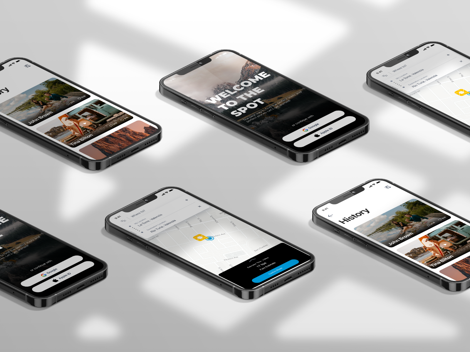 The Spot app by Greysi on Dribbble