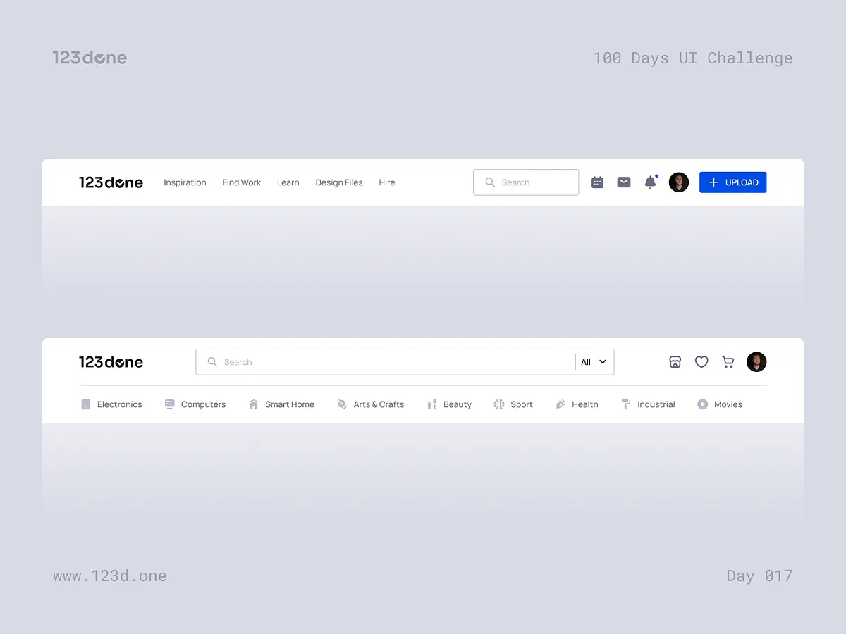 Header Navigation designs, themes, templates and downloadable graphic ...