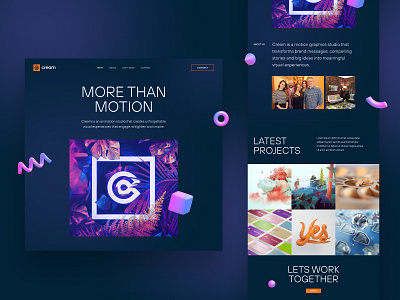 Cream Web Concept by Benjamin Oberemok on Dribbble