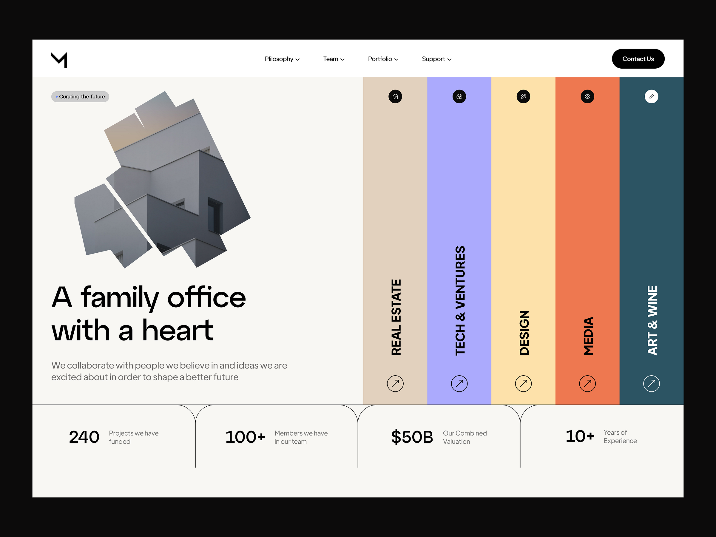 Metrium - Landing Page UI by Bogdan Falin for QClay on Dribbble