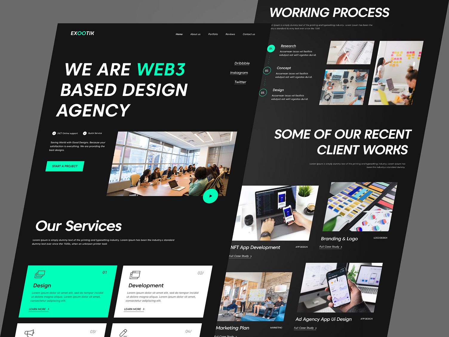 Web3 Design Agency Website by Jawadd on Dribbble
