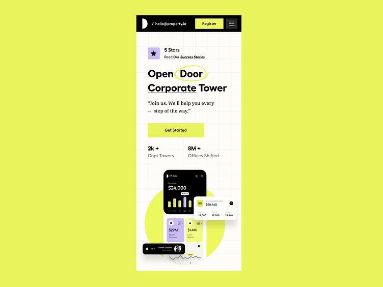 Web Header UI by DStudio® on Dribbble