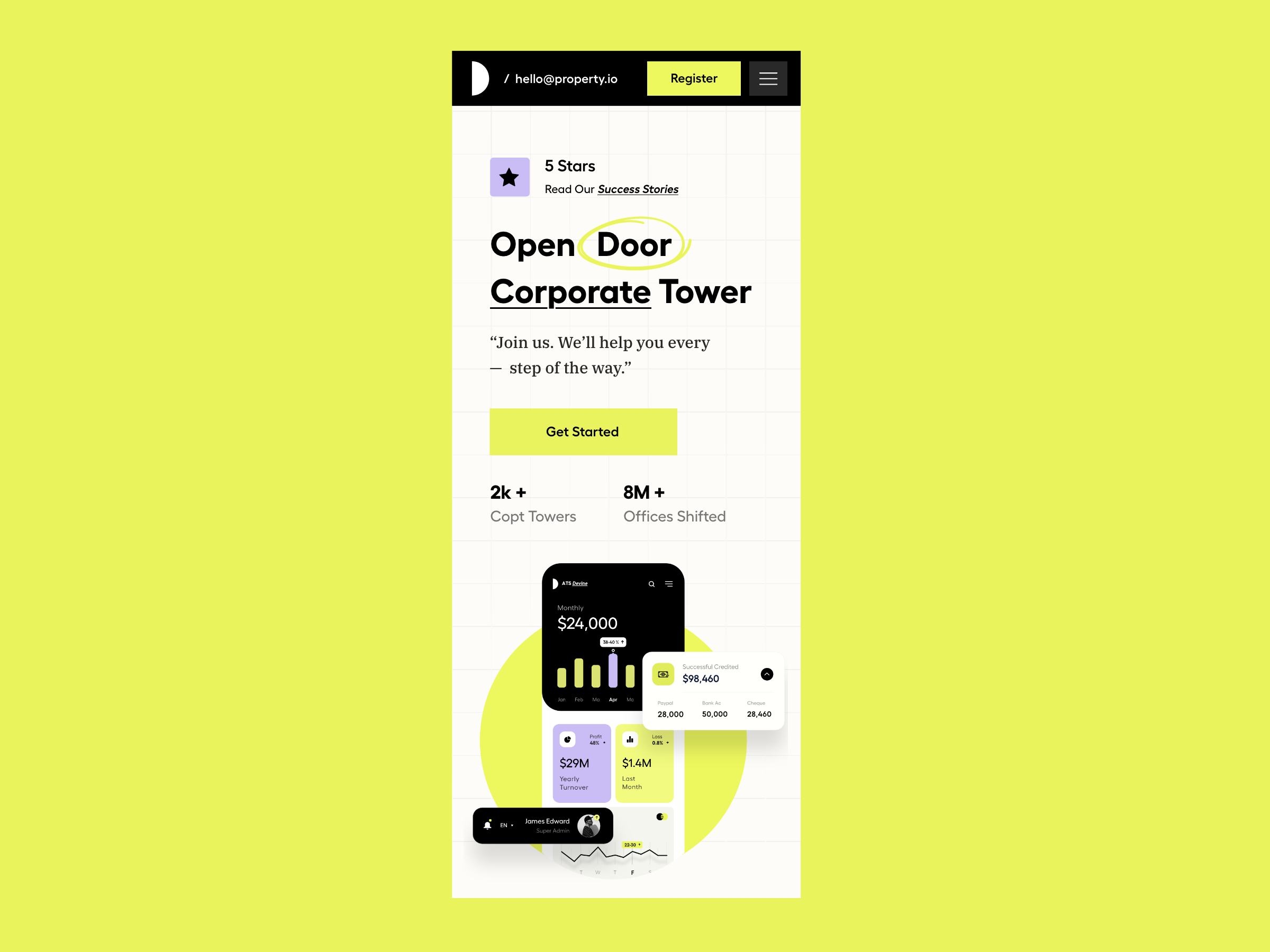 Web Header UI by Dstudio on Dribbble