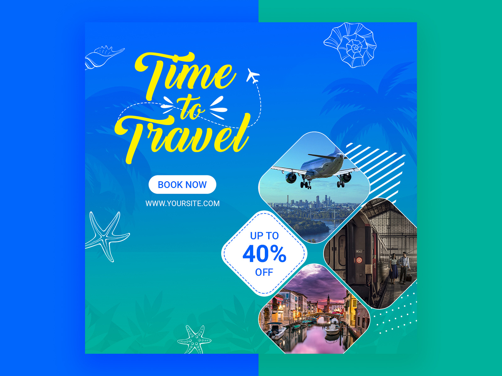Travel Social Media Banner Design by Md Atik Faisal on Dribbble