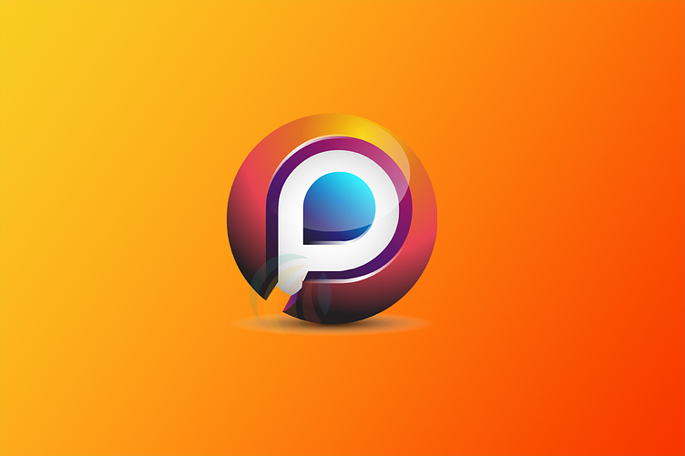 3D P letter logo design template by All Web Solution Design on Dribbble