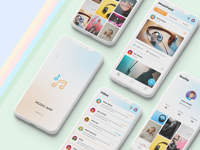 Music App Design Concept by Ubrain Studios on Dribbble