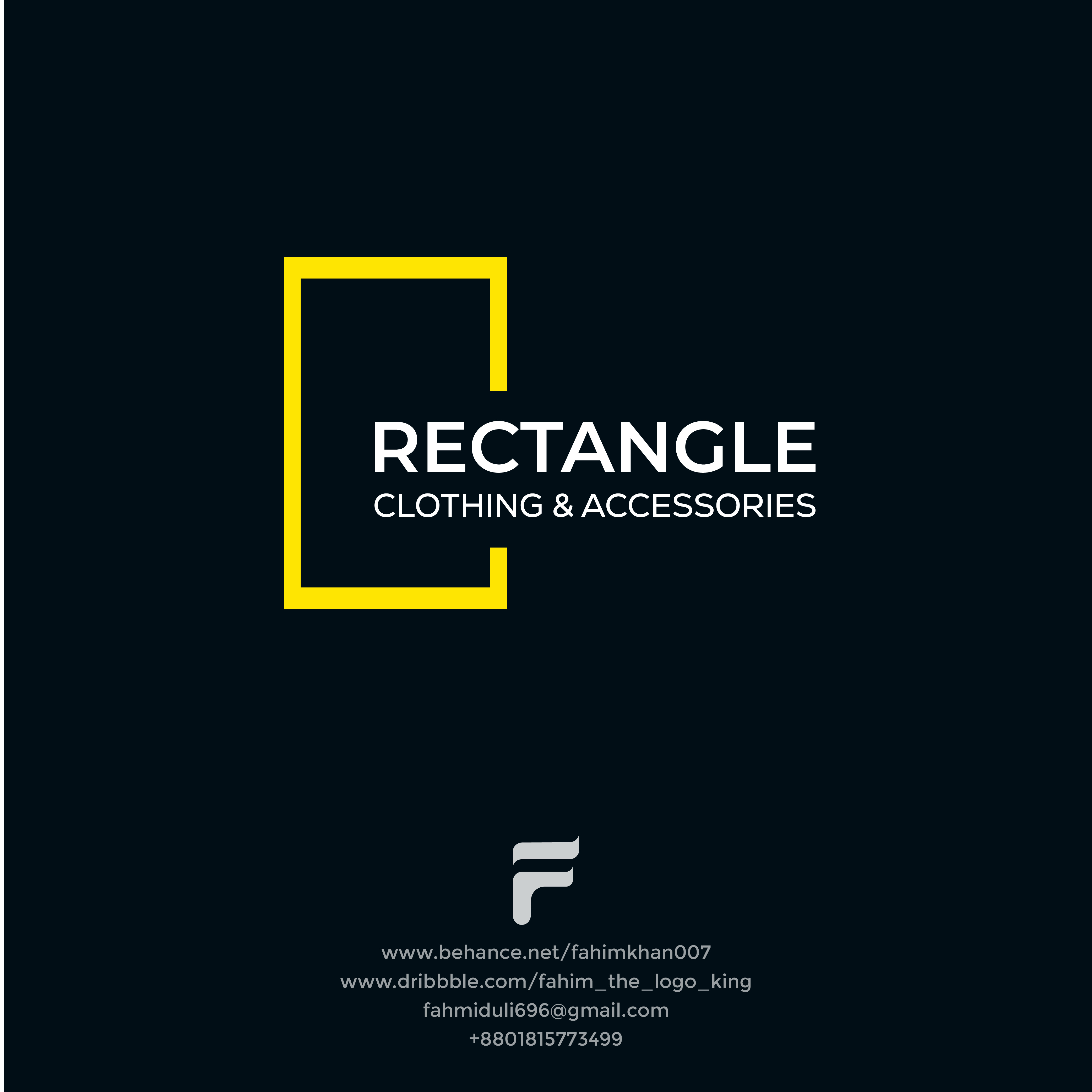 RECTANGLE Clothing Brand Logo by Fahim Islam on Dribbble