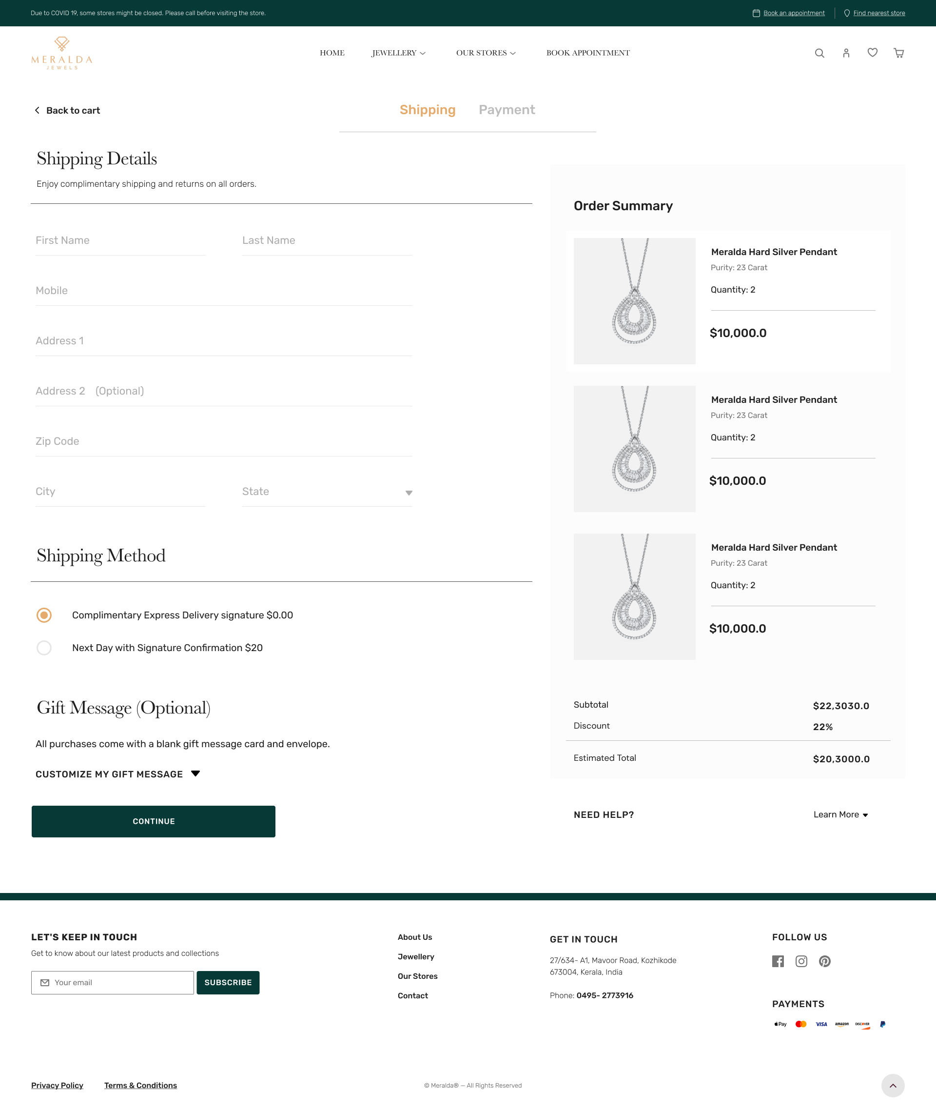Jewellery Ecommerce Web Design | Figma | UIUX by Bhavya Kaur on Dribbble