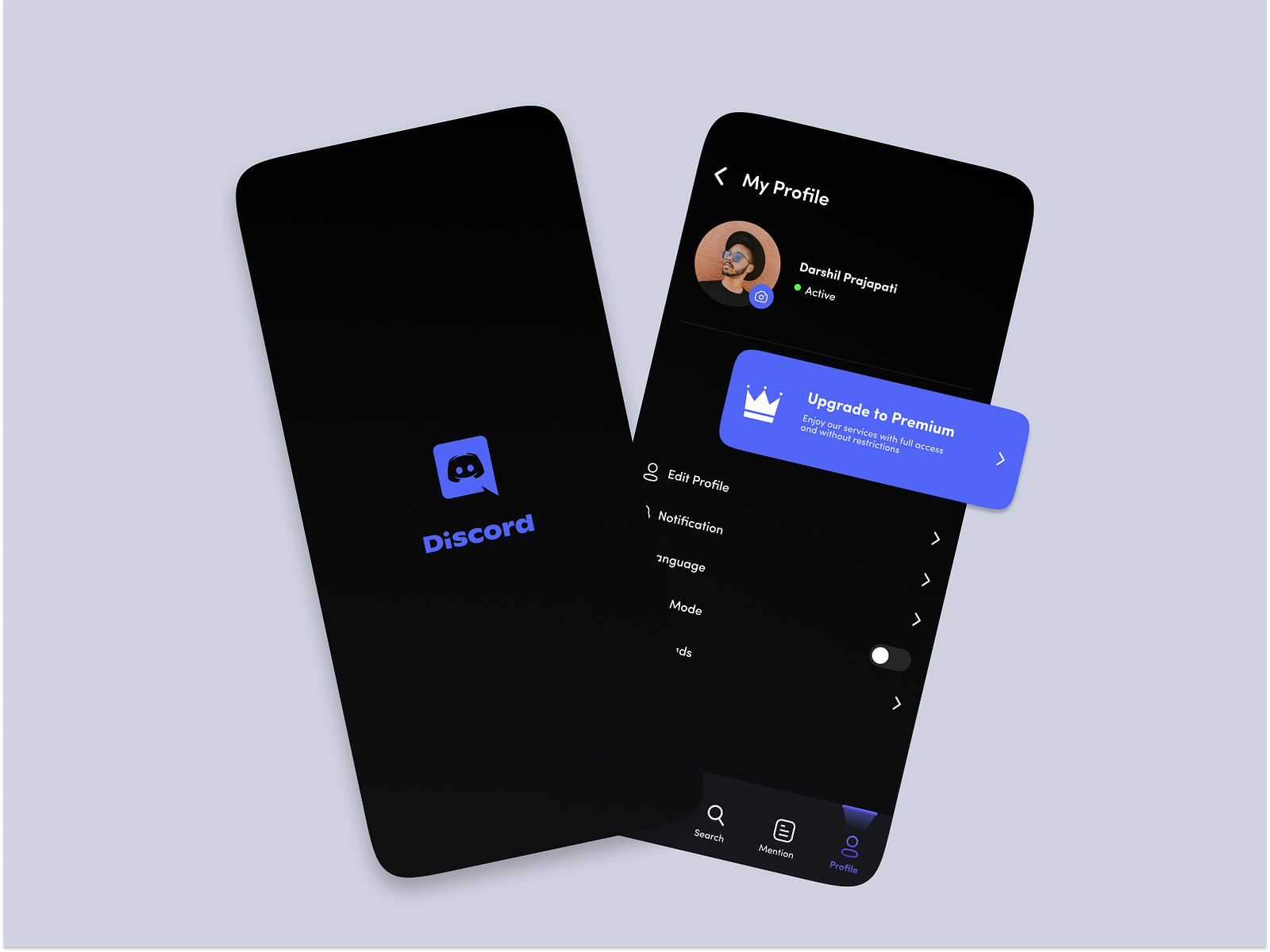 Discord🎲 Redesign Challenge🏴󠁧󠁢󠁮󠁩󠁲󠁿 Work by Indylogix UI/UX for ...